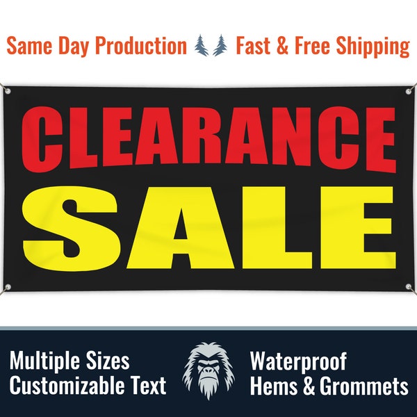 Clearance Sale Sign - Etsy