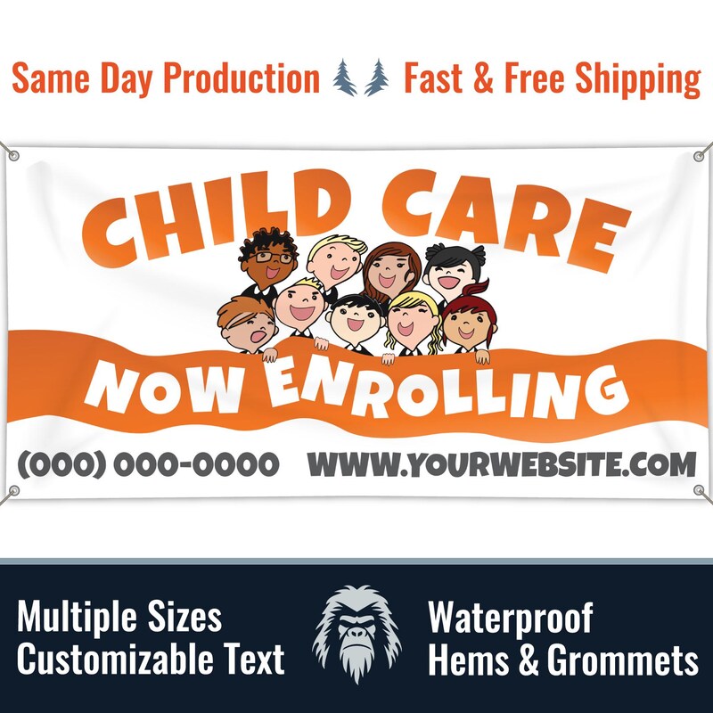 Now Enrolling Banner - Etsy
