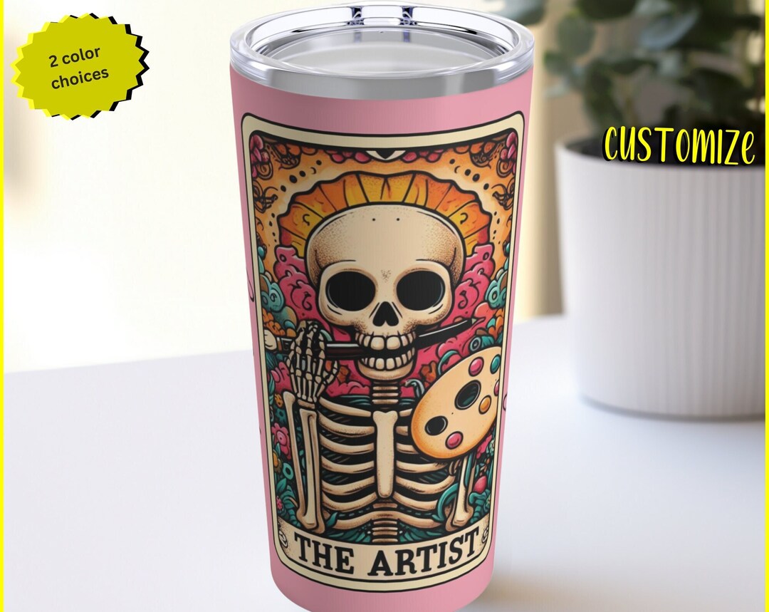 Custom Artist Tarot Card Design Personalized Tumbler Unique Gift for ...