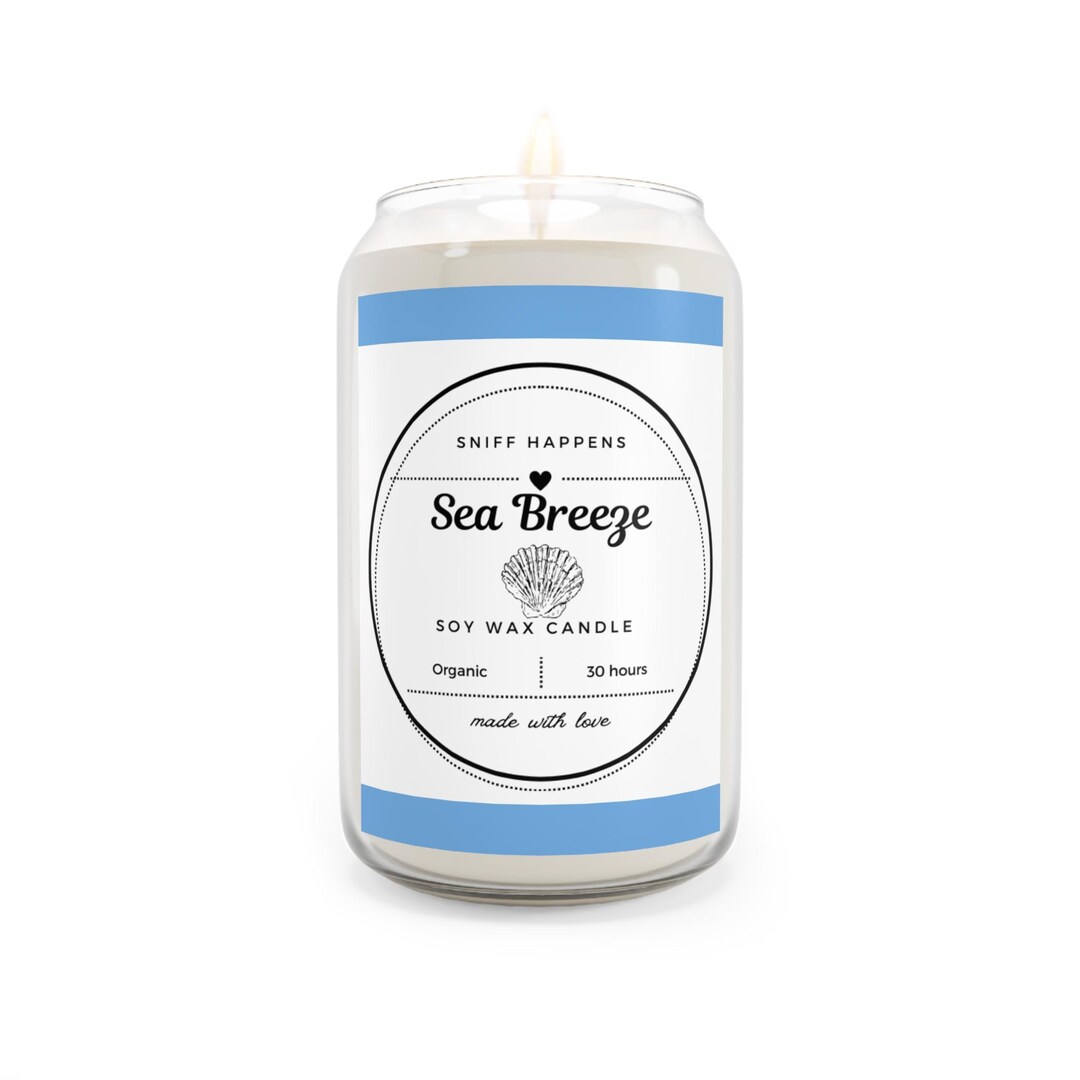Scented Candle, Relaxing Sea Breeze Candle 13.75oz, Home Fragrance ...