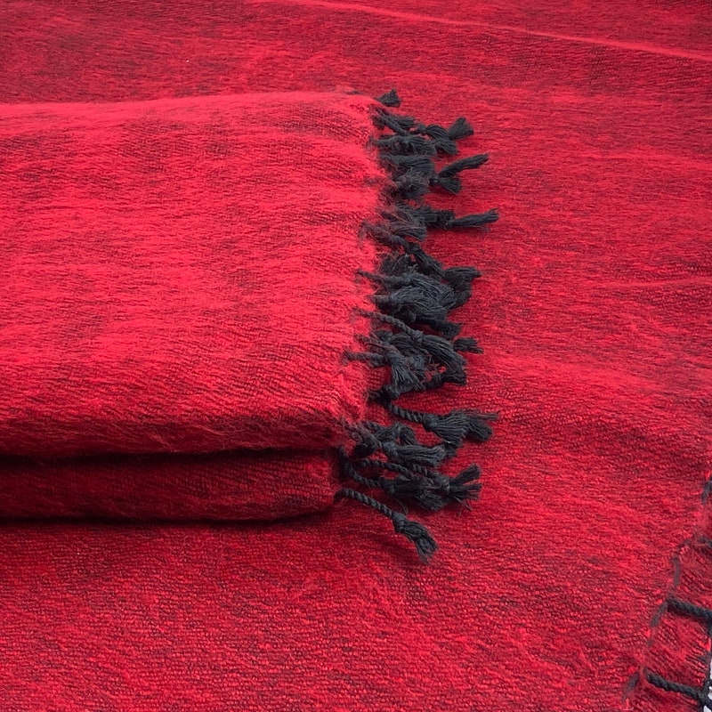 Red Throw Blanket - Etsy