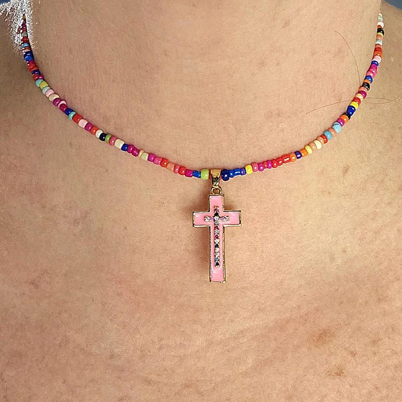 Pink Cross - Etsy