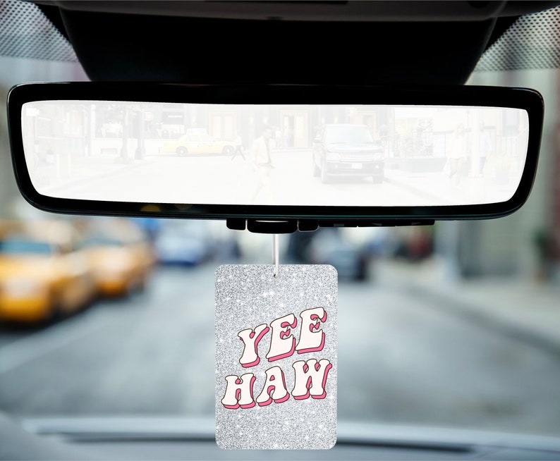 Glitter Yeehaw Car Freshener PNG, Digital PNG File, Instant Download ...