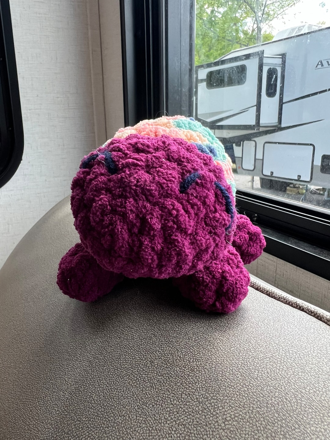 Sleepy Turtle | Turtle Plushie, Crochet Turtle, Crocheted Stuffed ...