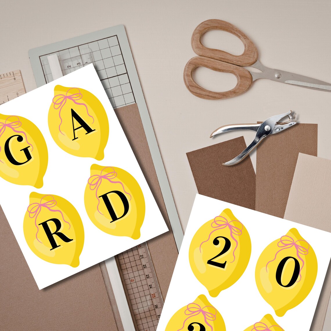 Freshly Graduated Banner, Lemon Bow Graduation Banner, Graduation 2026 ...