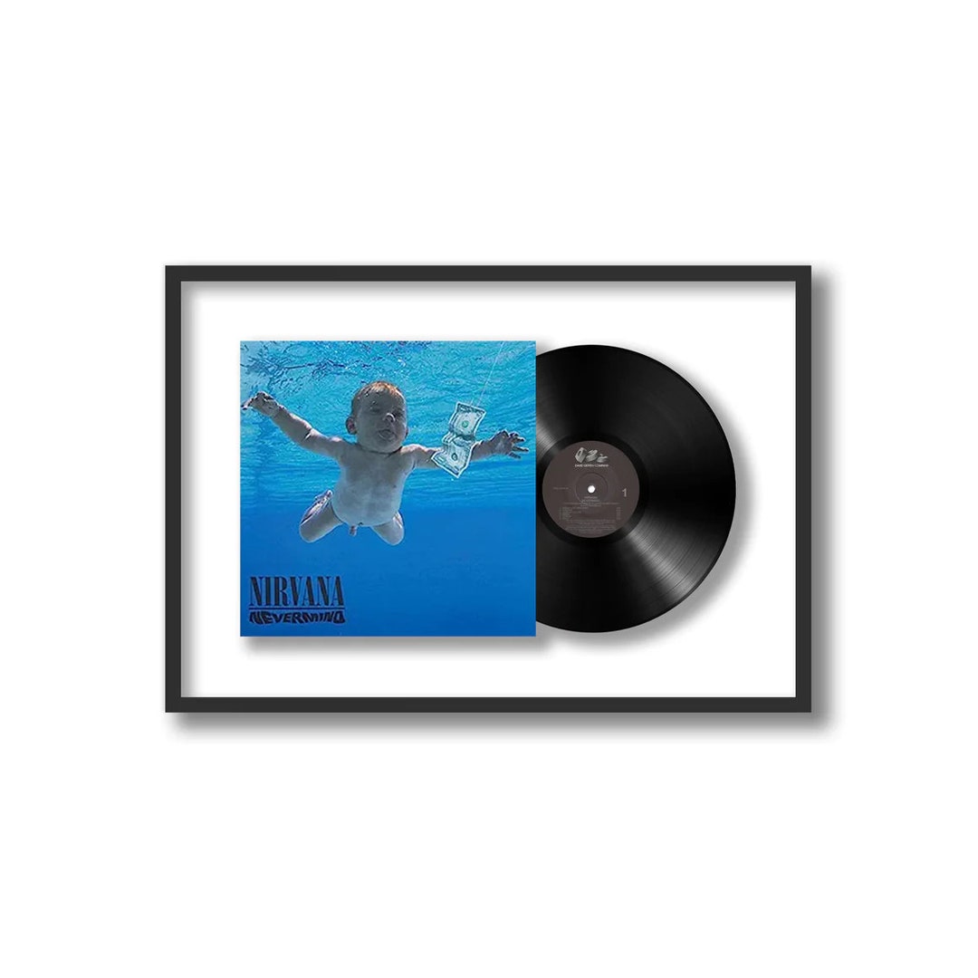 Nirvana 'nevermind' LP Vinyl Custom Wall Art Decor - Authentic Record ...
