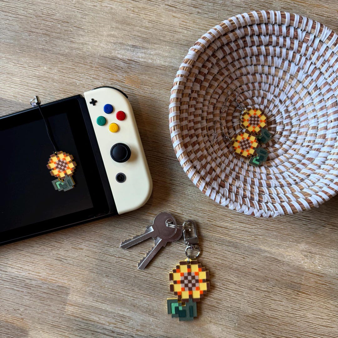 Stardew Sunflower | Nintendo Switch Charm Dust Plug | Hypoallergenic ...