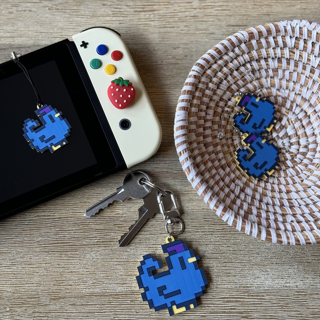 Stardew Blue Chicken | Nintendo Switch Charm Dust Plug | Hypoallergenic ...