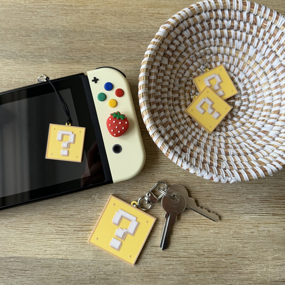 Super Question Block | Nintendo Switch Charm Dust Plug | Hypoallergenic ...