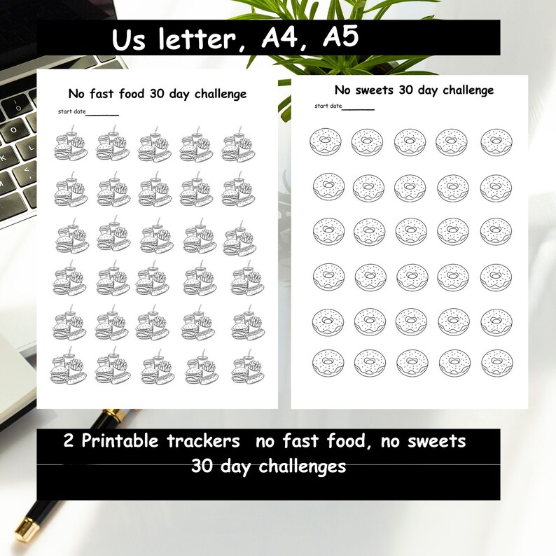 Printable Habit Trackers, Healthy Habit Tracker, Healthy Food ...