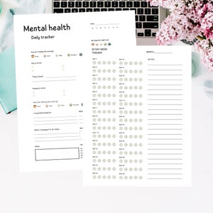 Healthy Habits Tracker Bundle, Printable Health Planner 2025, Health ...