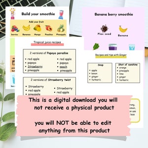 Smoothie and Juice Recipes, Beginner Juicing Ebook, Build Your Own Smoothie, Healthy and Healing ...