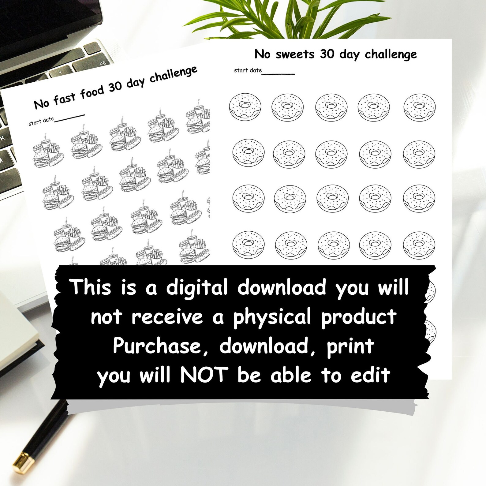 Printable Habit Trackers, Healthy Habit Tracker, Healthy Food ...