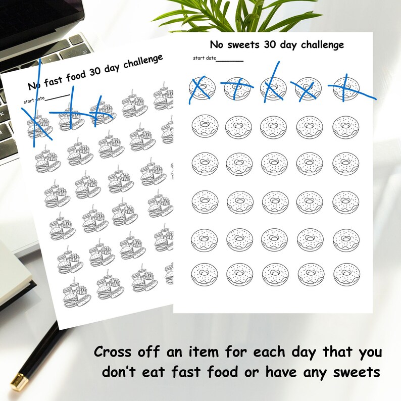 Printable Habit Trackers, Healthy Habit Tracker, Healthy Food ...