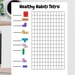 Printable Healthy Habits Challenge Tracker, Healthy Eating and Workout ...