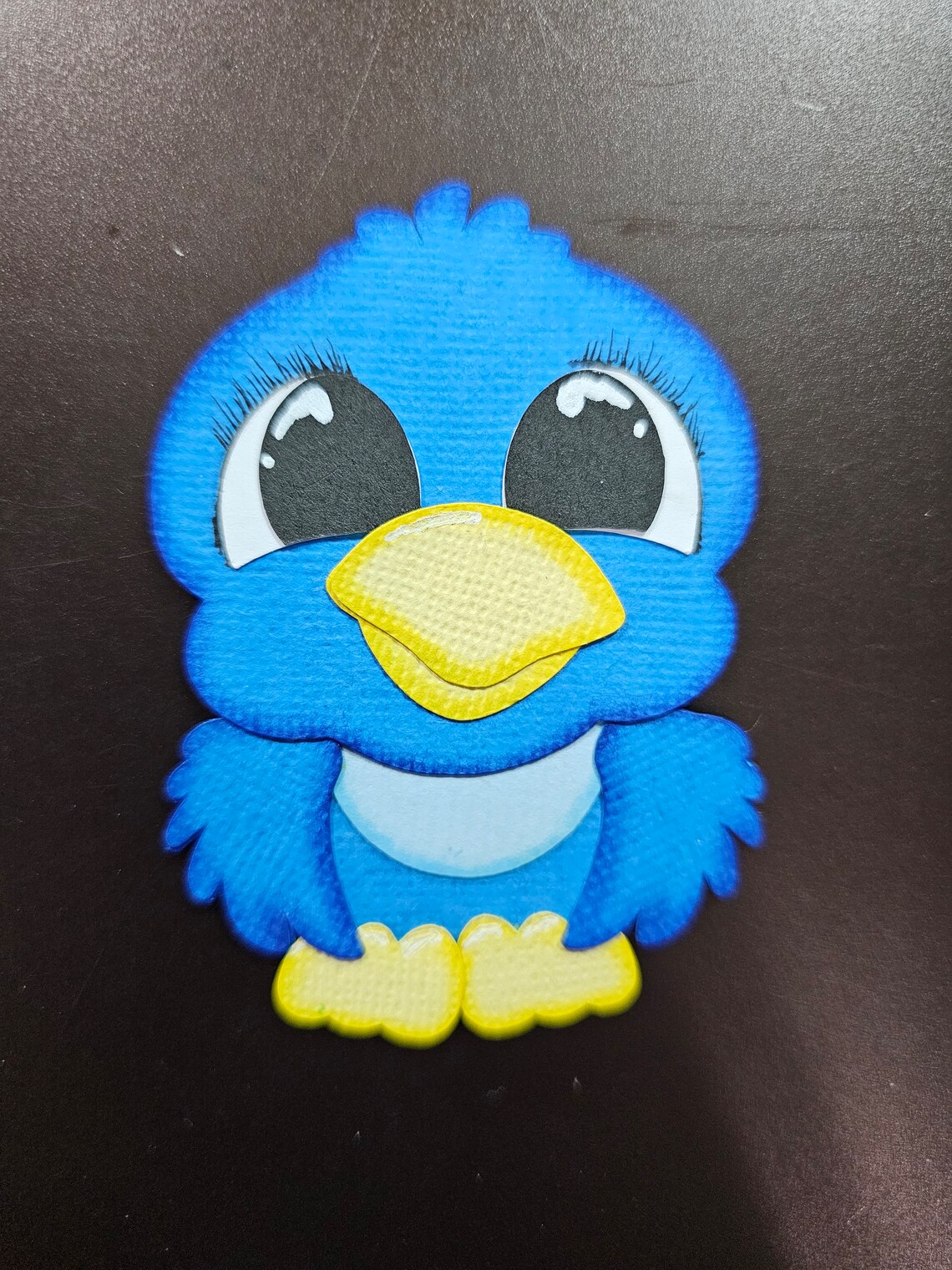 Pudgy Blue Bird Paper Piecing - Etsy