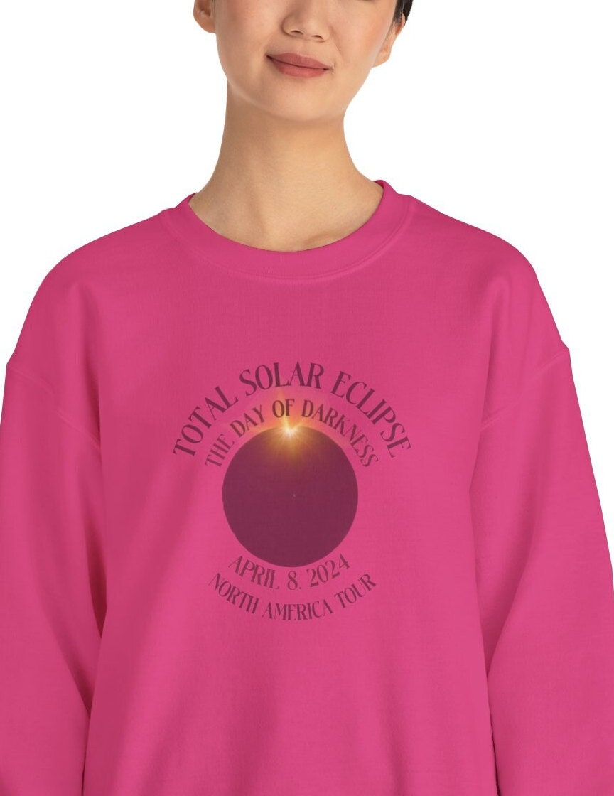 Solar Eclipse Sweatshirt, April 8, 2024, Gift, Present, Total, Era ...