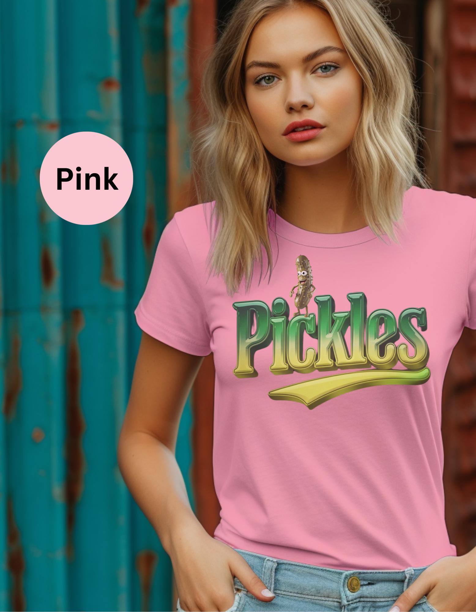 Pickle Short Sleeve Tee, Funny Pickle Lover Shirt, Funny Pickle T-shirt ...