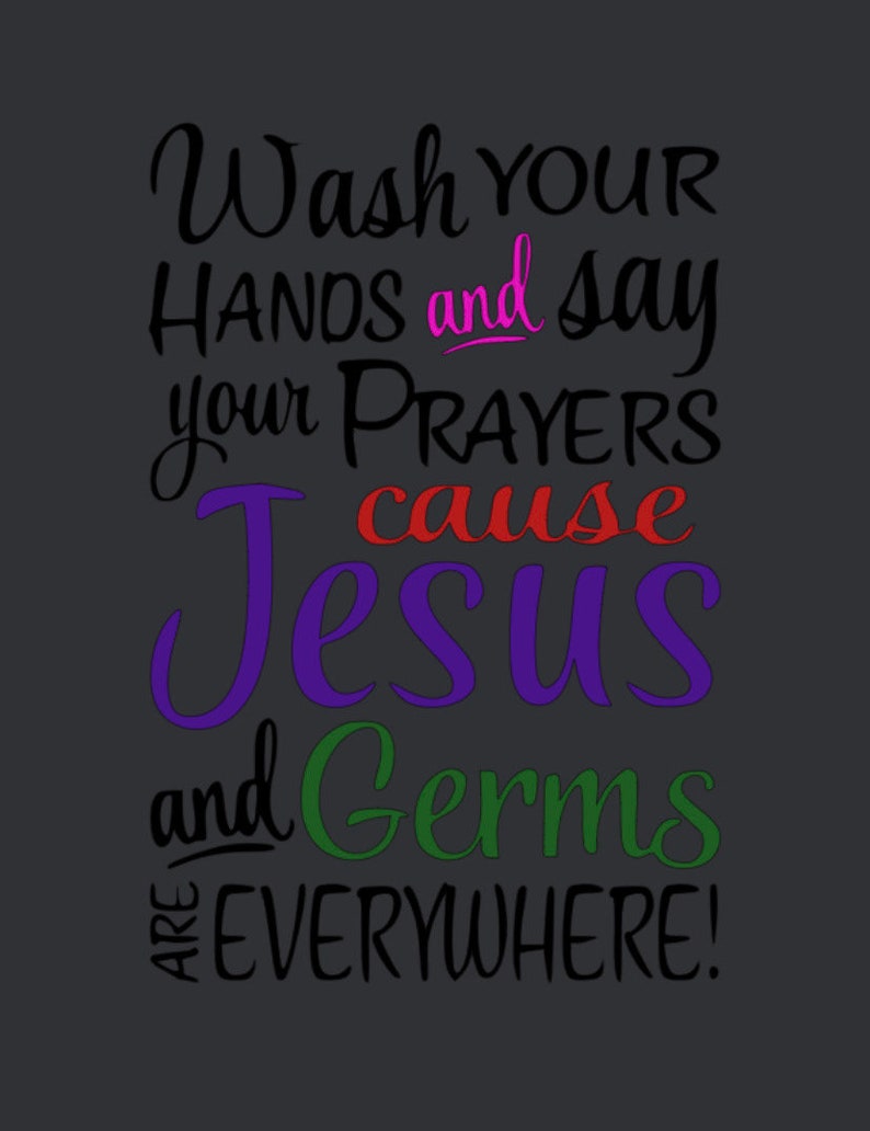 Jesus and Germs - Etsy