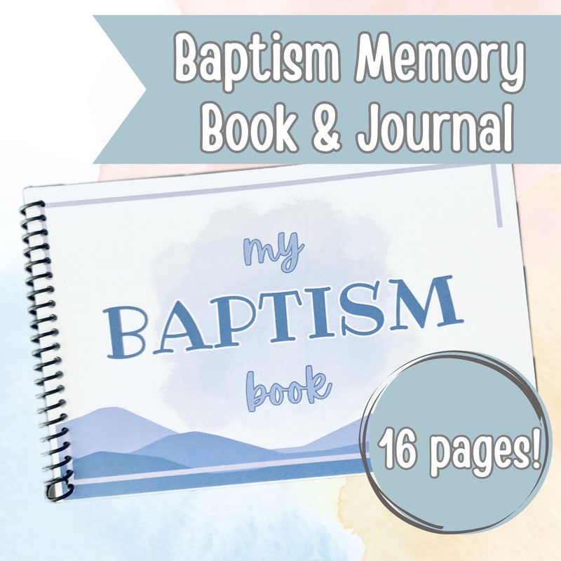 Lds Baptism Memory Book - Etsy