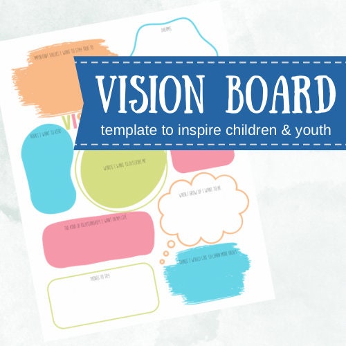 2026 New Years Lds Goal Chart Vision Board for Children and Youth Kids ...
