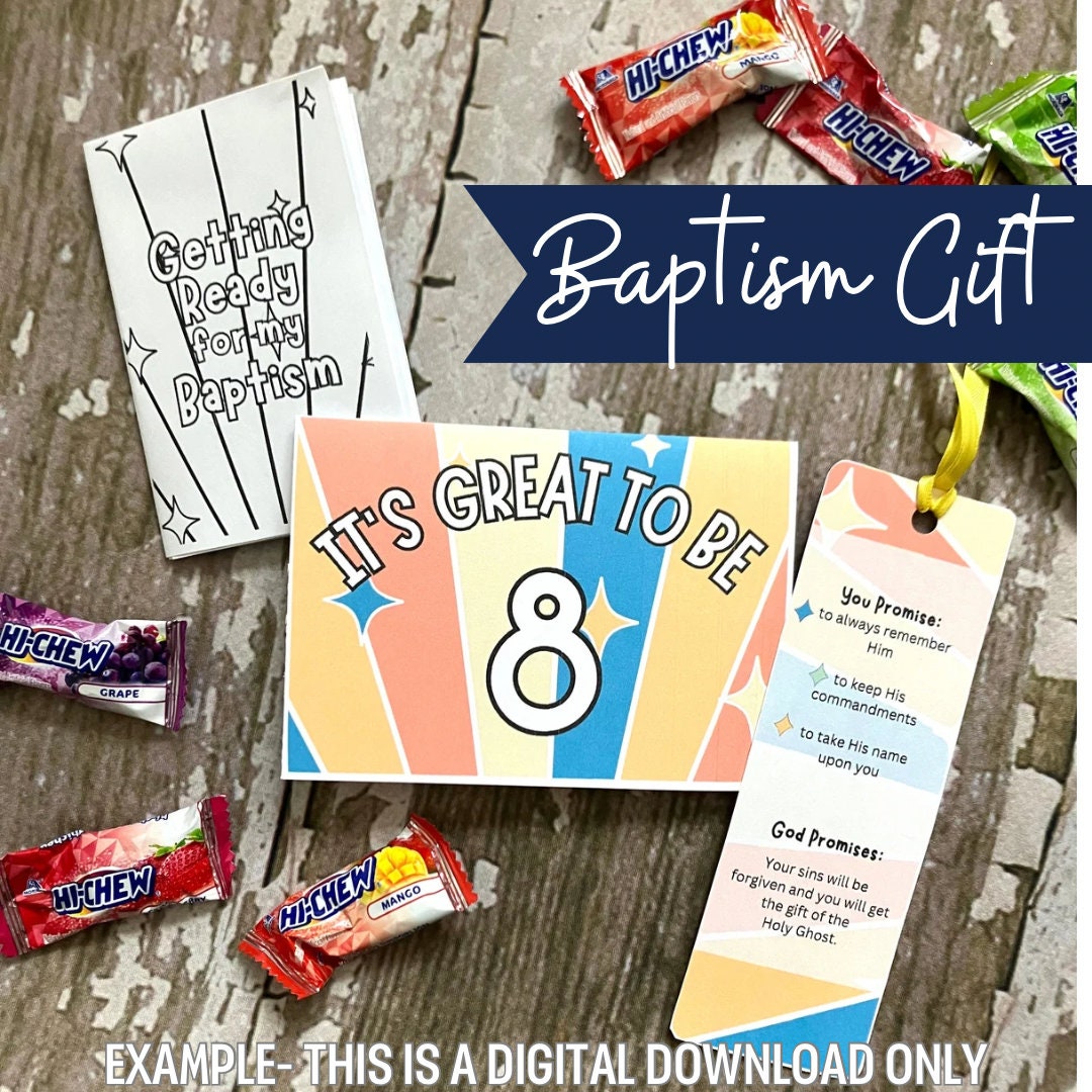 Lds Baptism Gift Primary Presidency Great to Be 8 Teacher Present ...