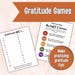 Thanksgiving Activities Bundle: Gratitude Games, Coloring Pages (printable) - Etsy