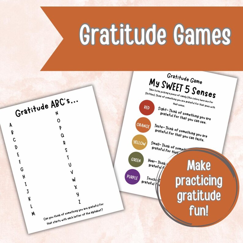 Thanksgiving Activities Bundle: Gratitude Games, Coloring Pages ...