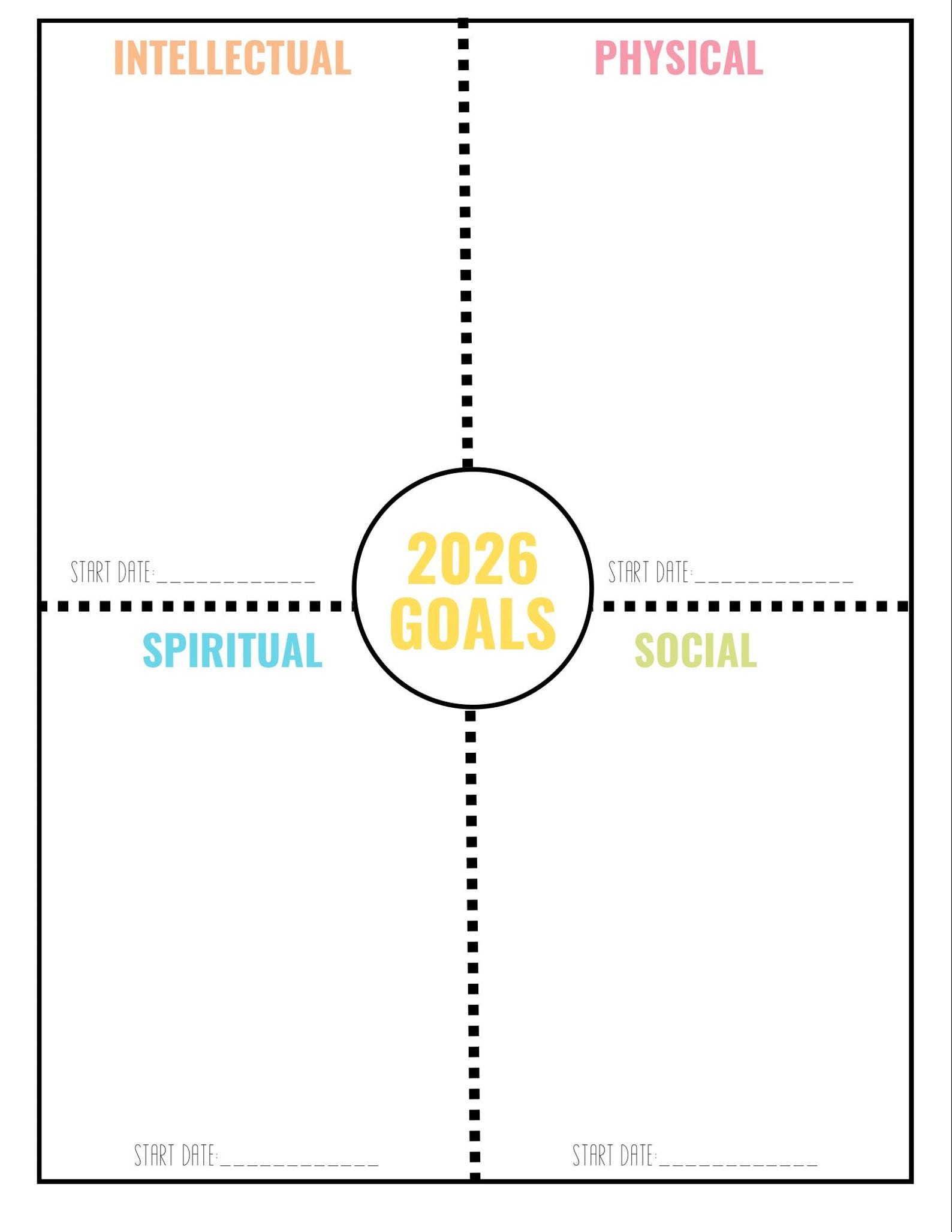 2026 Goal Setting Planner for Kids Primary Activity Days LDS Children ...