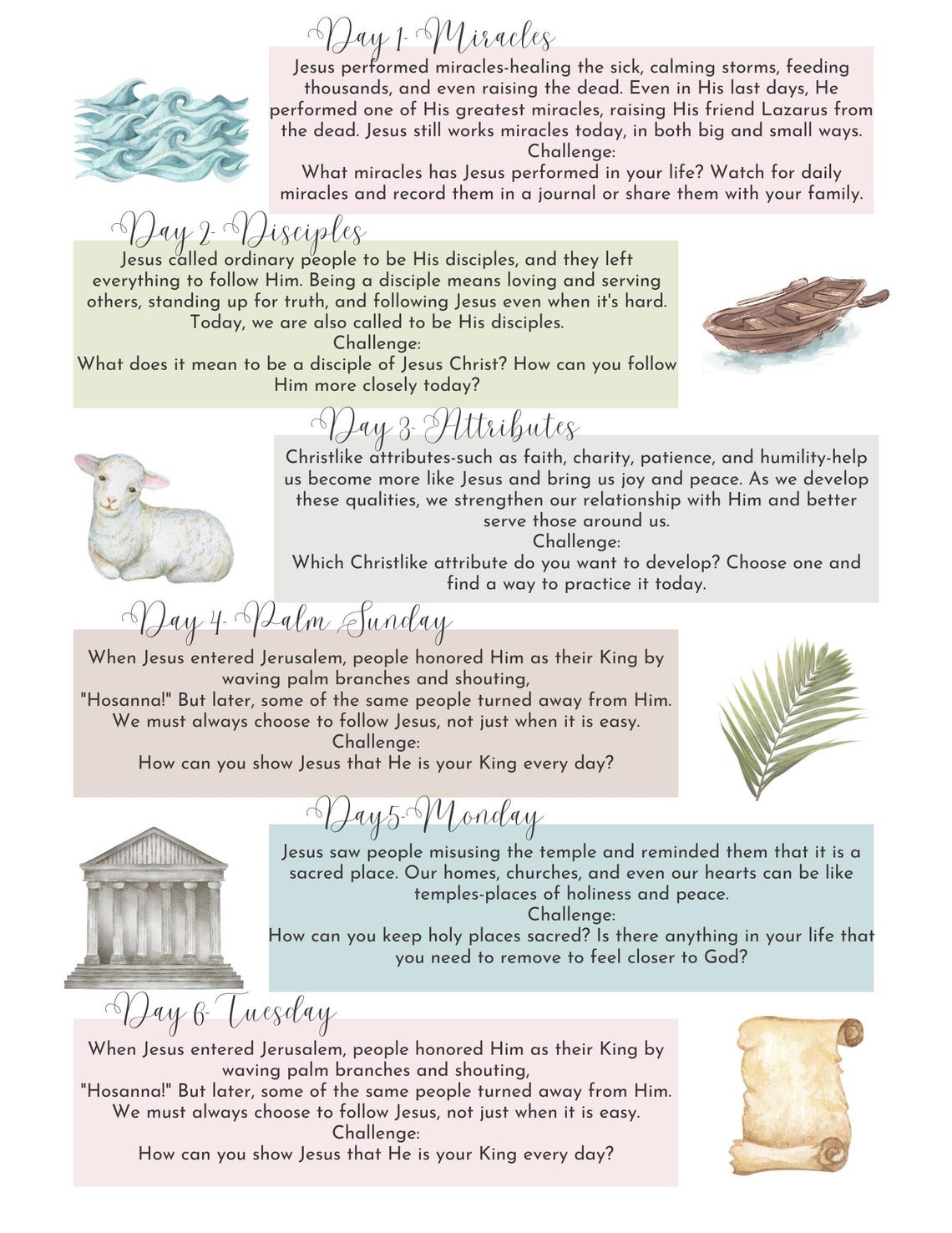 12 Days of Easter Advent Tree Printable Easter Countdown Easter ...