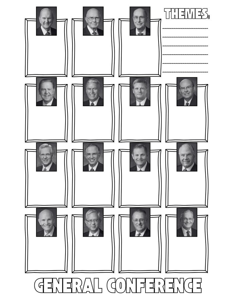 LDS General Conference for Teens and Kids Study Notebook Activities ...