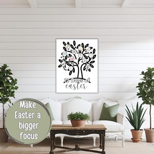 12 Days of Easter Advent Tree Printable Easter Countdown Easter ...