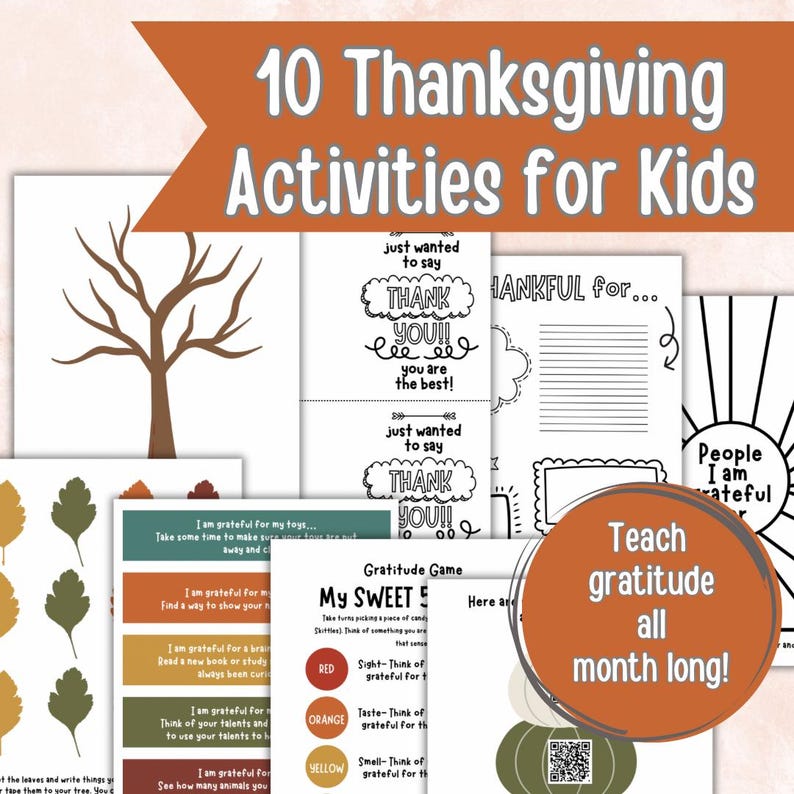 Thanksgiving Activities for Kids Teach Graitude in November for ...