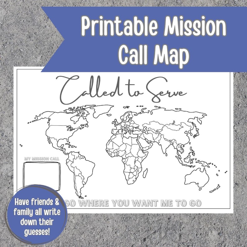 Missionary Guessing Game Poster | Printable Mission Call Guessing Chart ...