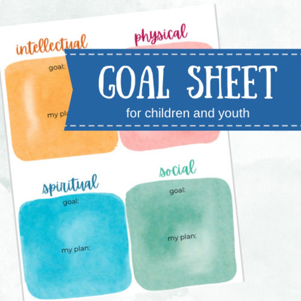 LDS Kids Activity Children & Youth Goals Activity Goal Setting for Kids ...