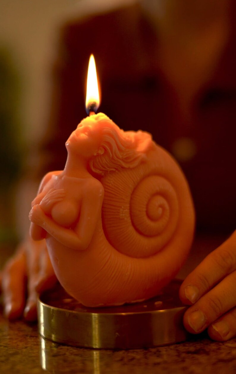 Siren / Mermaid Soy Candle, Ocean Decor, Mythical Sculpture, Underwater ...