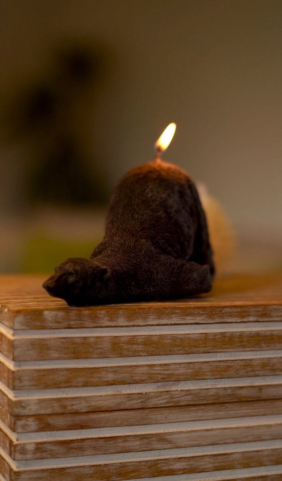 Bearly Awake Sculpted Soy Wax Candle / Handcrafted Teddy Bear Candle ...