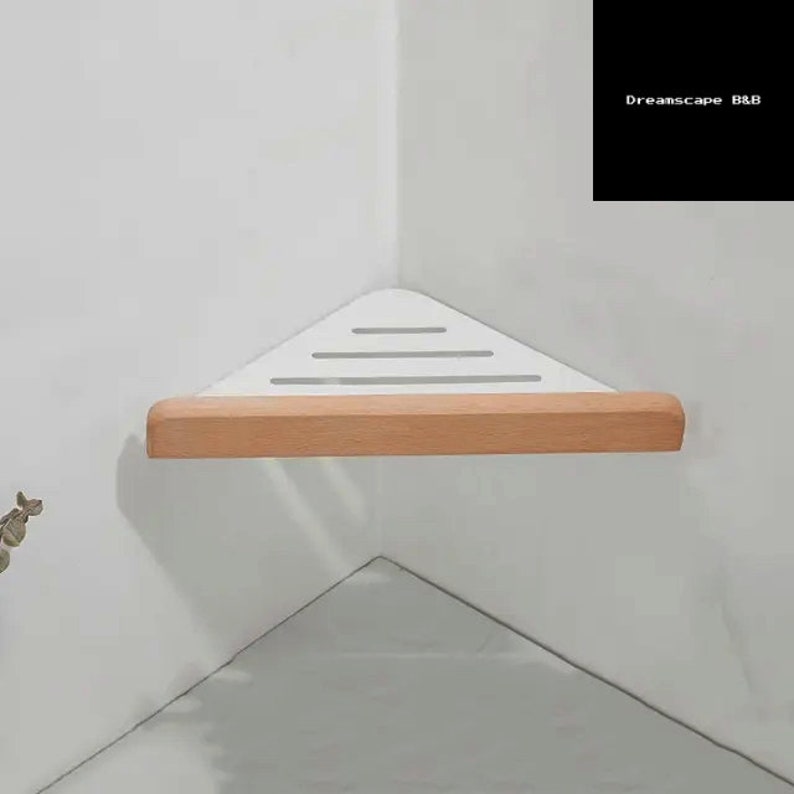 Corner Floating Shelf Wall Mount Bathroom Storage Rack - Etsy