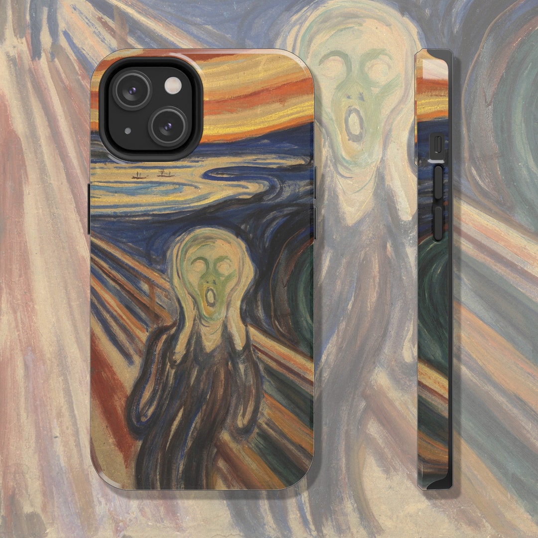 Edvard Munch's "the Scream" Tough iPhone Case, Vibrant Protective Phone ...