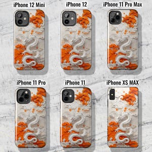 Intricate White Dragon Tough iPhone Case, Mythical Majesty, Fantasy ...