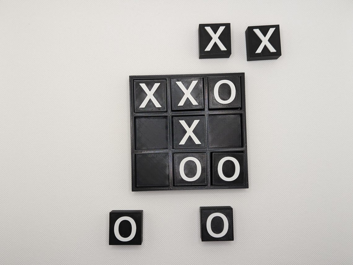 Mini Tic-tac-toe Game 3D Printed - Etsy