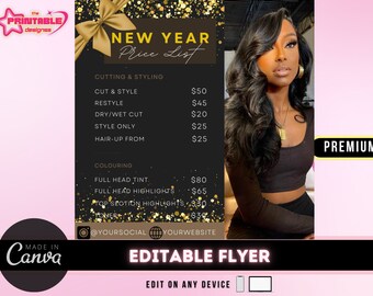 Glam Book Now Flyers, January Appointments Available, Book Now Flyer ...