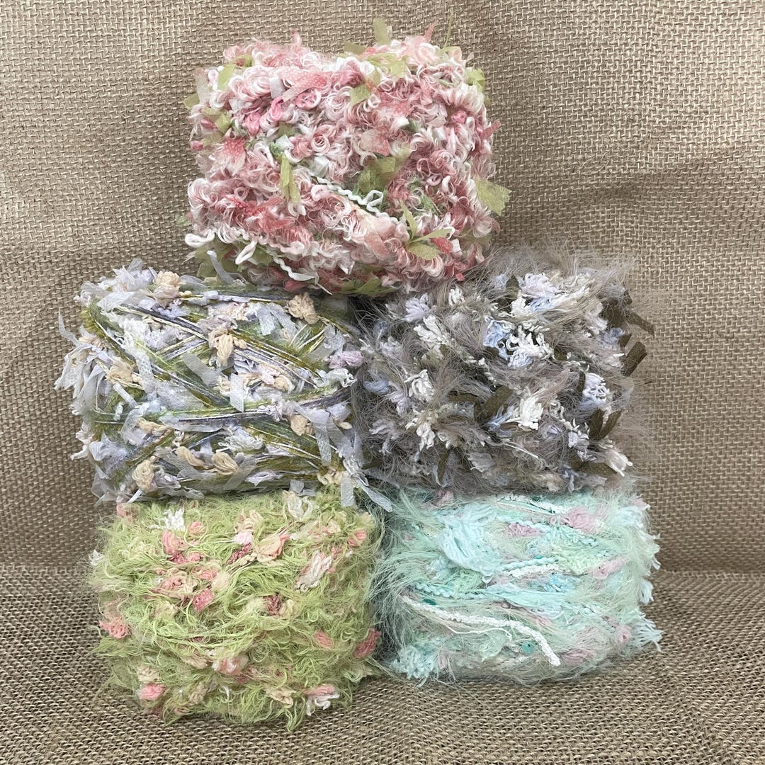 Multicolor Handspun Yarn Art Yarn Irregular Tetured Yarn Scrapbooking ...