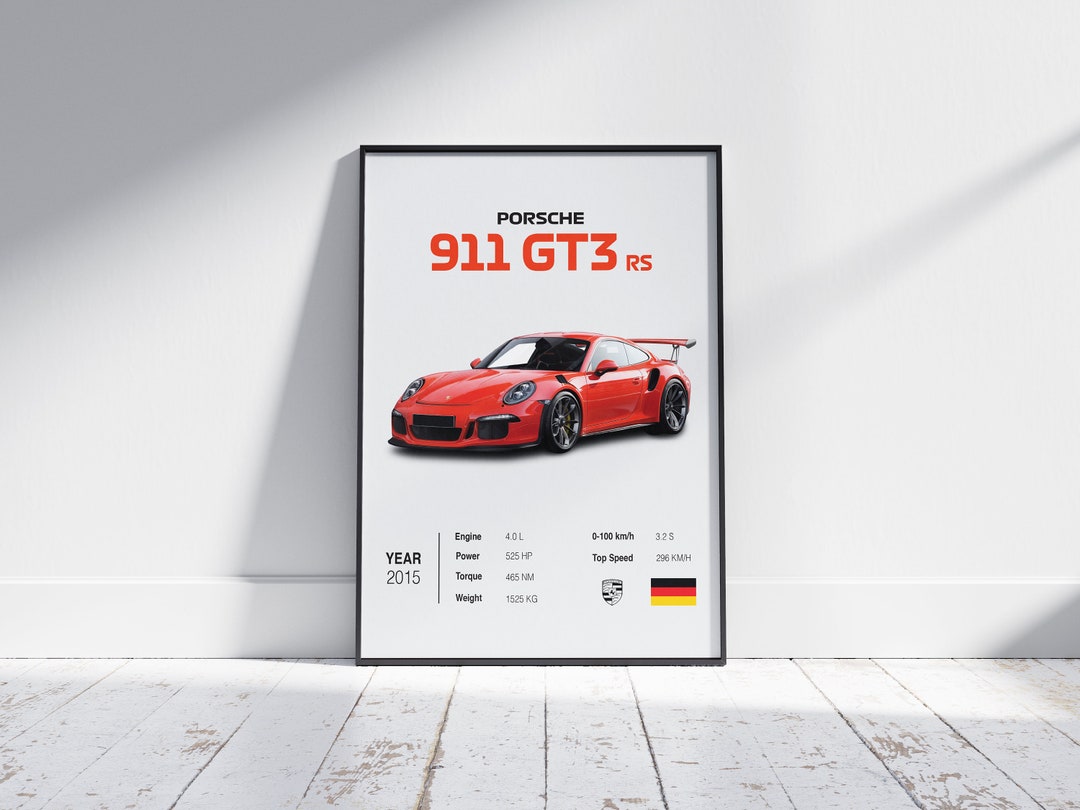Porsche 911 GT3 RS Poster: Supercar Digital Art (digital Download) - Etsy