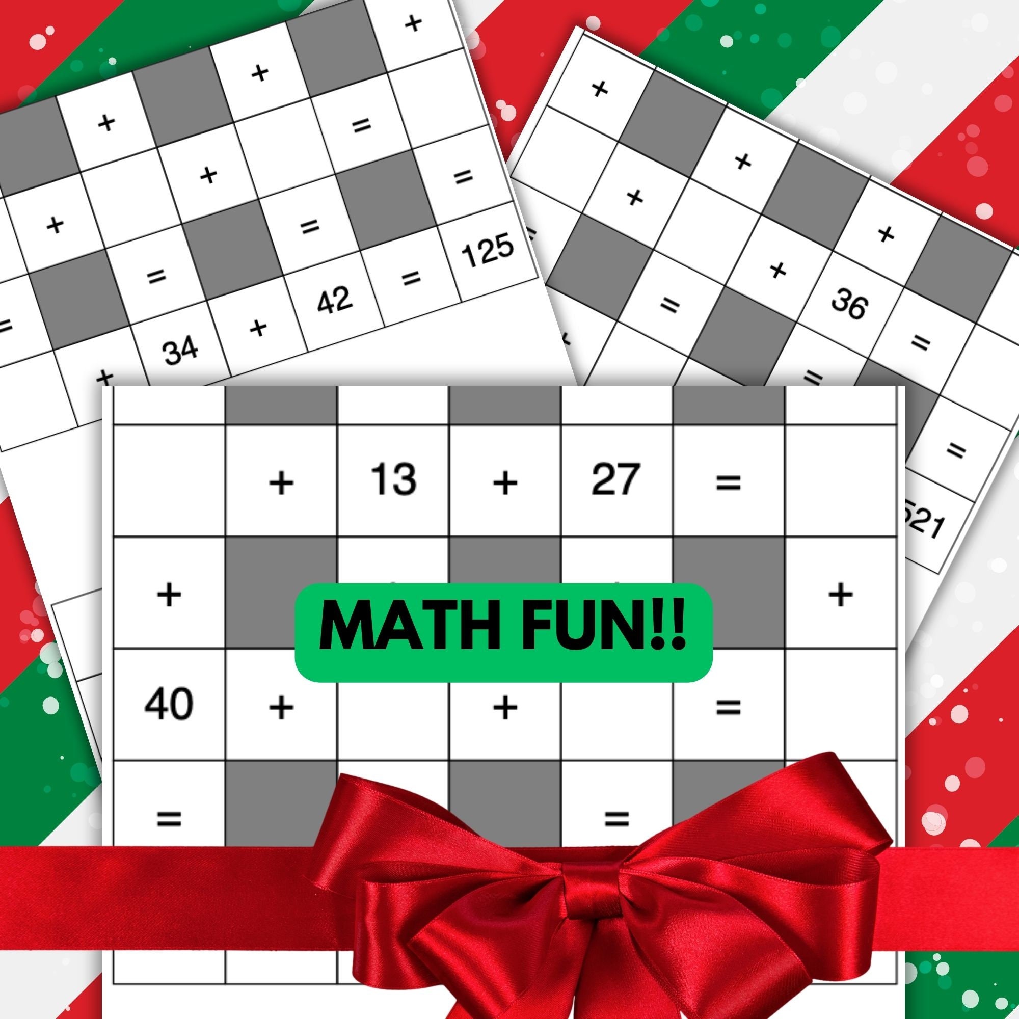 Twelve Days of Mathematical Crossword Puzzles - Boost Math Skills With ...