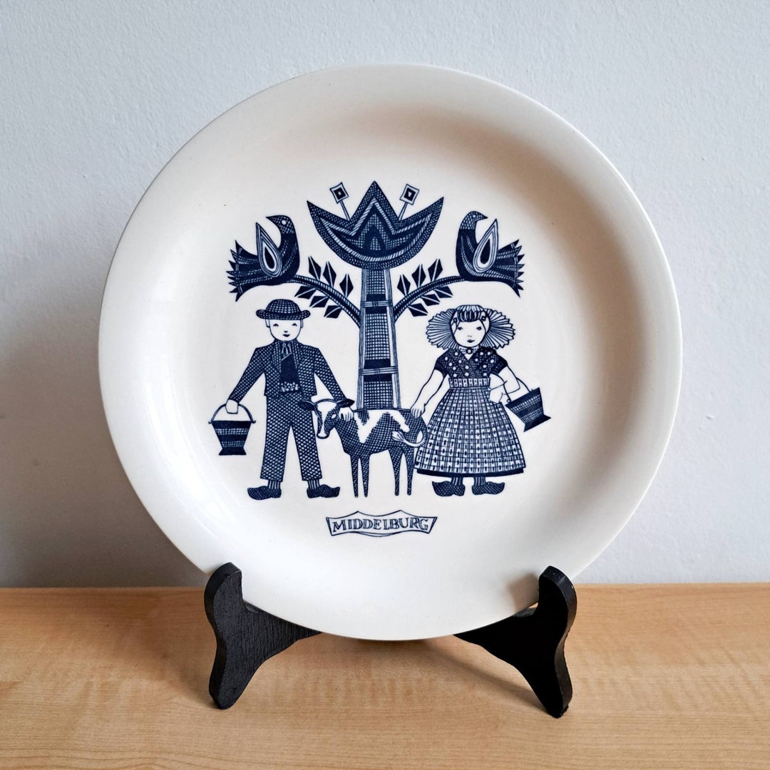 Vintage Royal Sphinx Maastricht NUNSPEET Plate / Dutch Folk Plate ...
