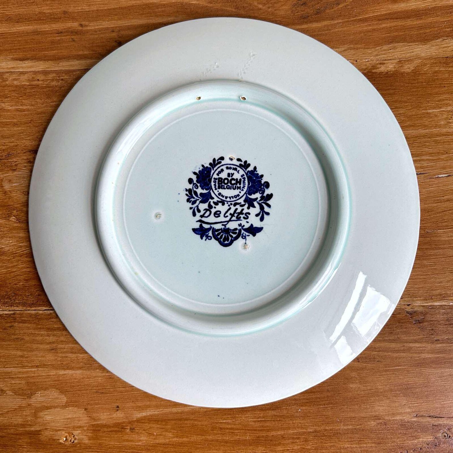 SET of 2 Vintage Boch Delft Belgium Wall Plates / Rare Delft Boch ...