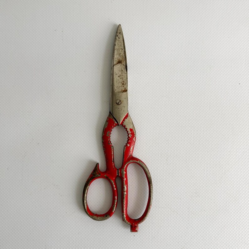 Set of 4 Vintage Scissors/ Old Sewing Scissors/ Craft Workshop ...