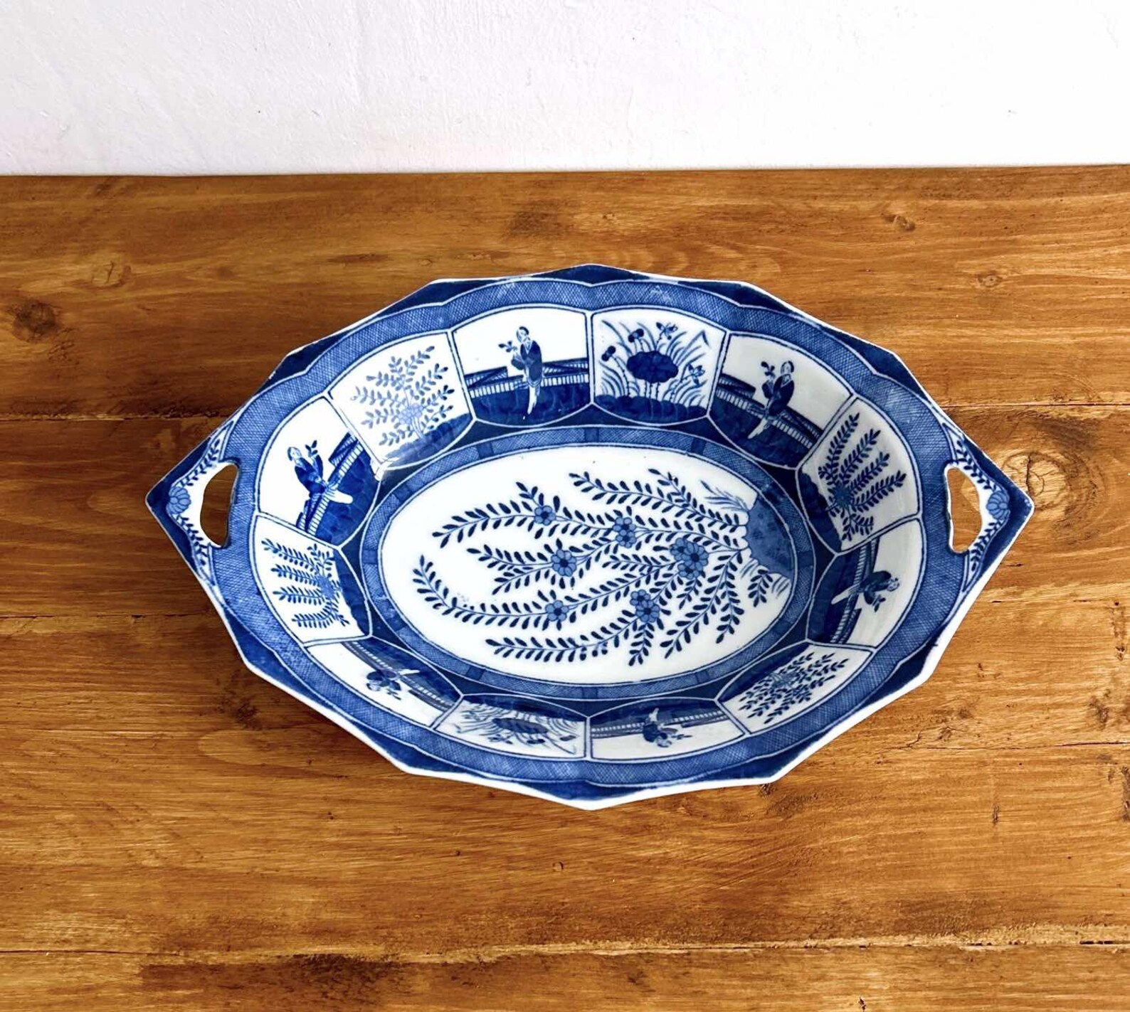 Antique Porcelain Dutch Chinoiserie Long Eliza Plate 13 Made in Holland ...