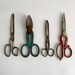 Set of 4 Vintage Scissors/ Old Sewing Scissors/ Craft Workshop ...